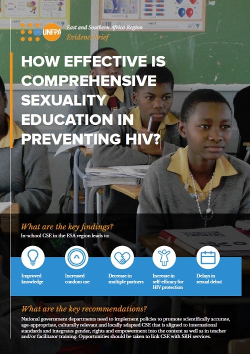 Unfpa Esaro How Effective Is Comprehensive Sexuality Education In